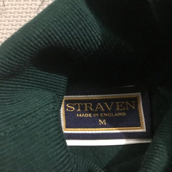 Straven | Sweaters | Straven Merino Wool Green Turtleneck Sweater M ...